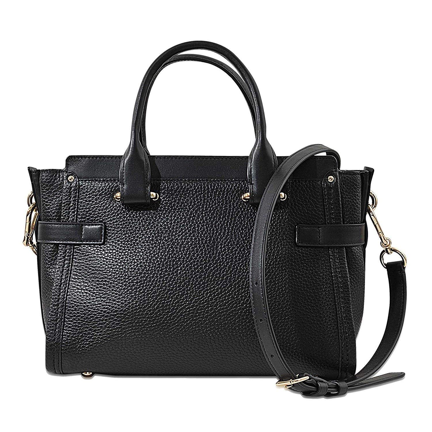 COACH Womens Handbag Beige Leather Dark Stone Bag Swagger 27 Mixed Lea ...