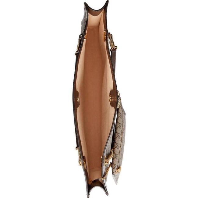 Gucci Rajah Tiger Large Tote Lion Beige Logo GG Bag Italy Handbag Brow ...